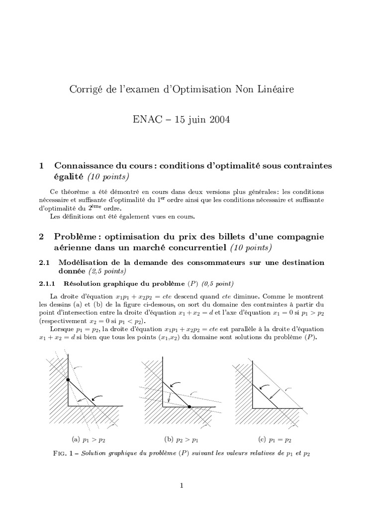 Corrige Examen Enac 2004 | PDF