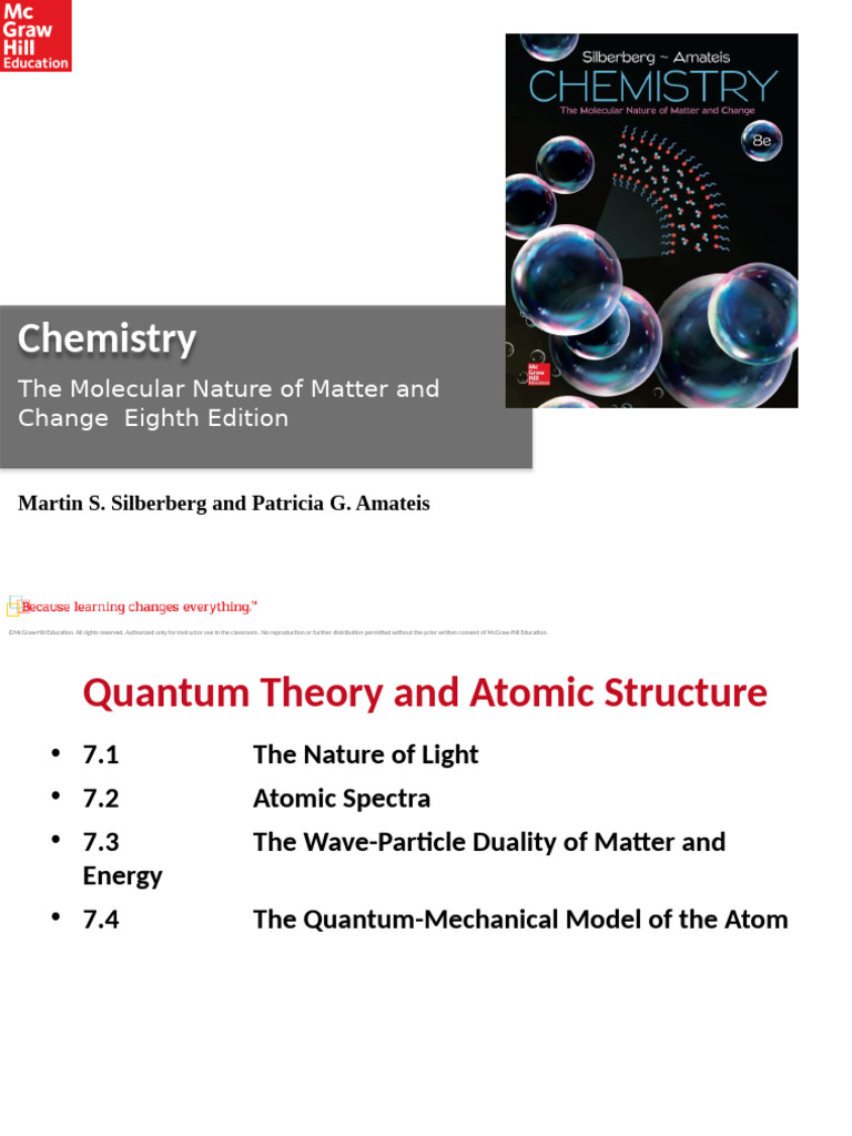 Ch07 Lecture 8e Silberberg | PDF | Atomic Orbital | Electron