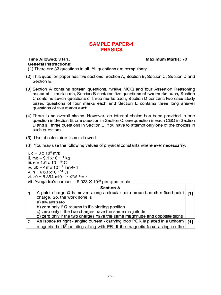 Xii Physics SSM I | PDF