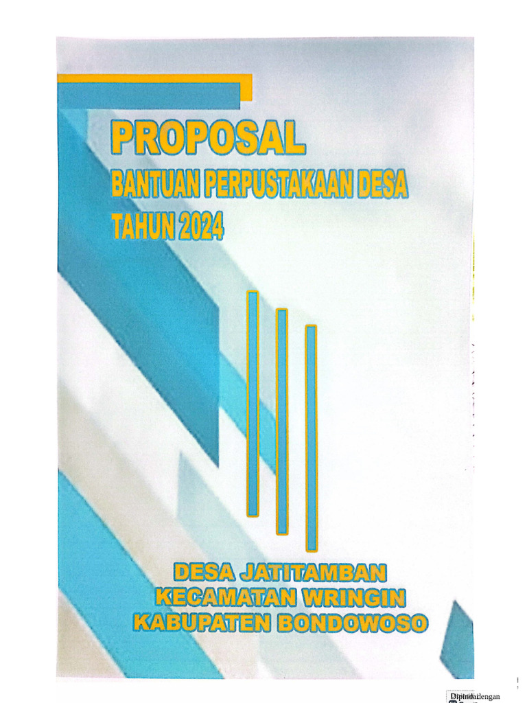 Proposal Perpustakaan Desa | PDF