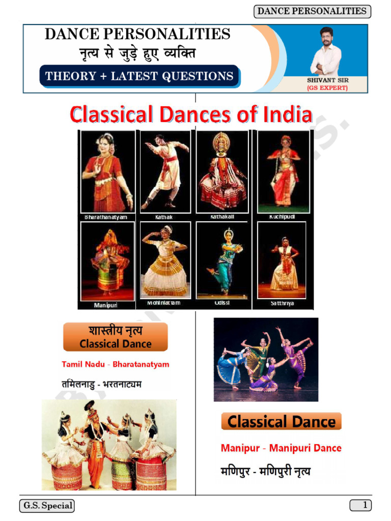 DANCE PERSONALITIES FINAL PDF-1 CRW | PDF | Concert Dance | Performing Arts