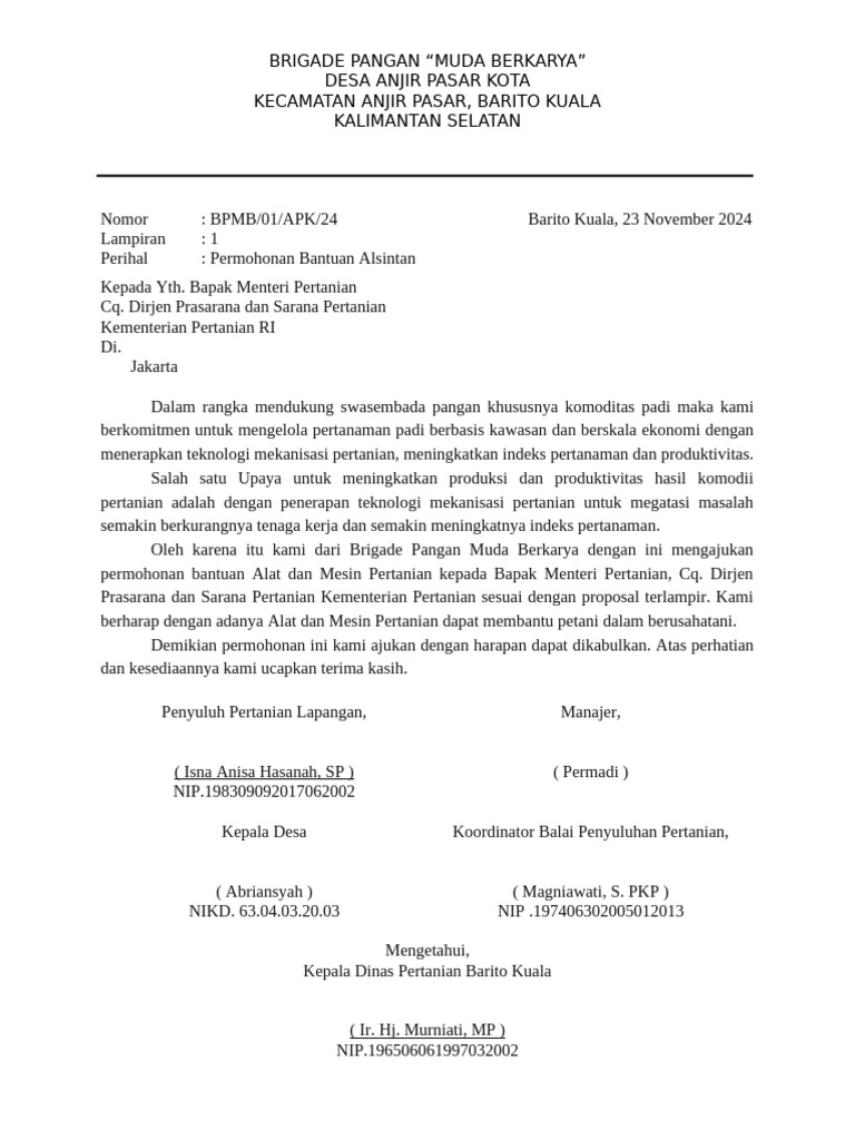 Proposal BP Muda Berkarya | PDF