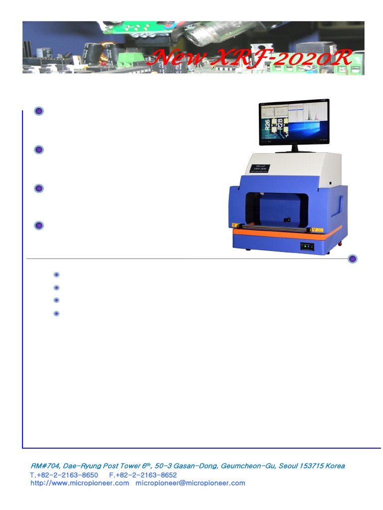 XRF-2020R_Eng | PDF | Sensor | Microsoft Excel