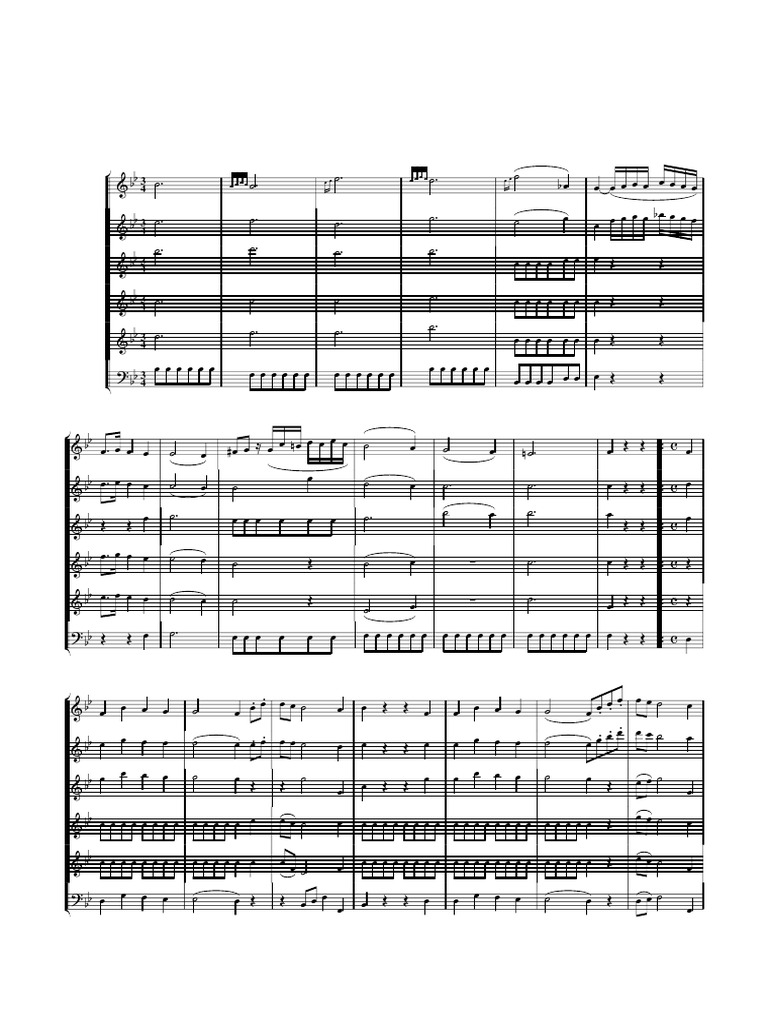 Mozart KV289 Score Recorders | PDF | Elements Of Music | Pitch (Music)