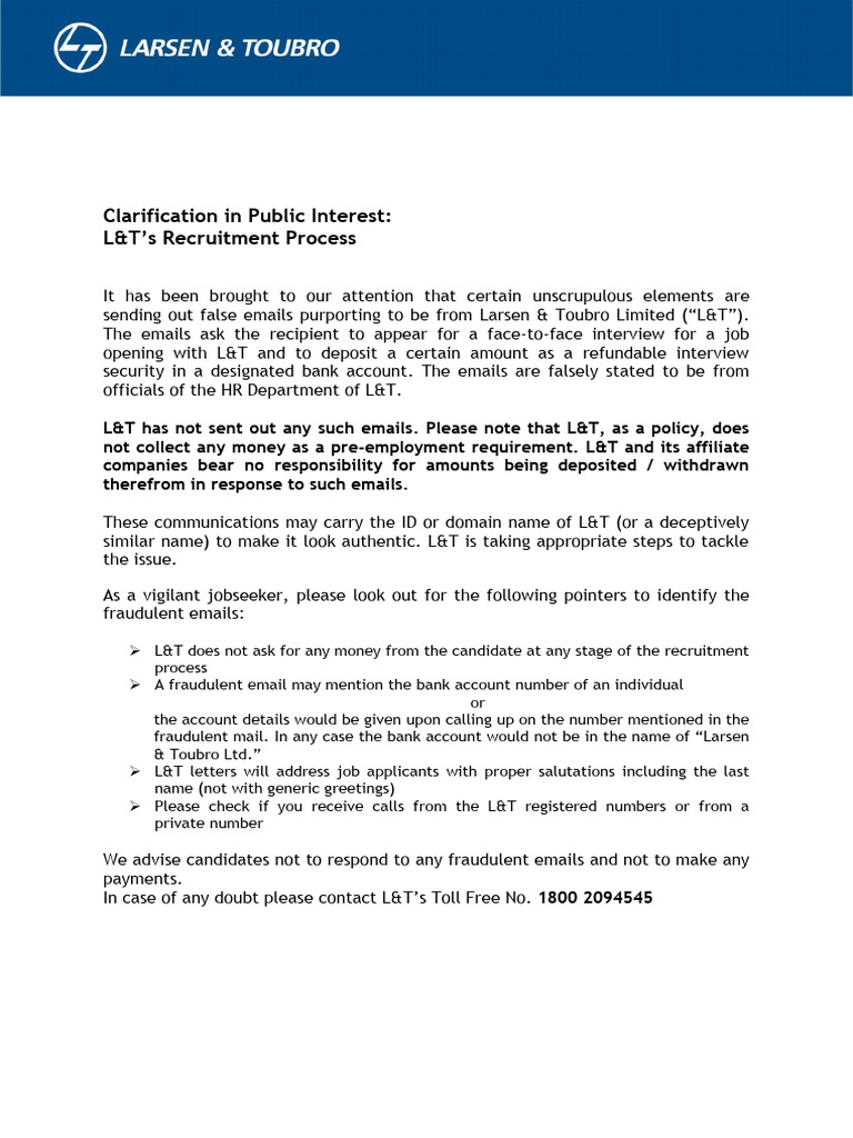 Fraud Notice Careers | PDF