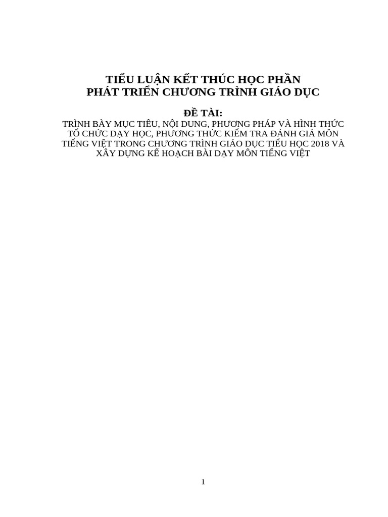 Nhóm 1 Tiểu Luận Kthp | PDF