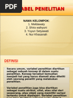 Contoh Varibel-Variabel Dalam Penelitian Psikologi | PDF