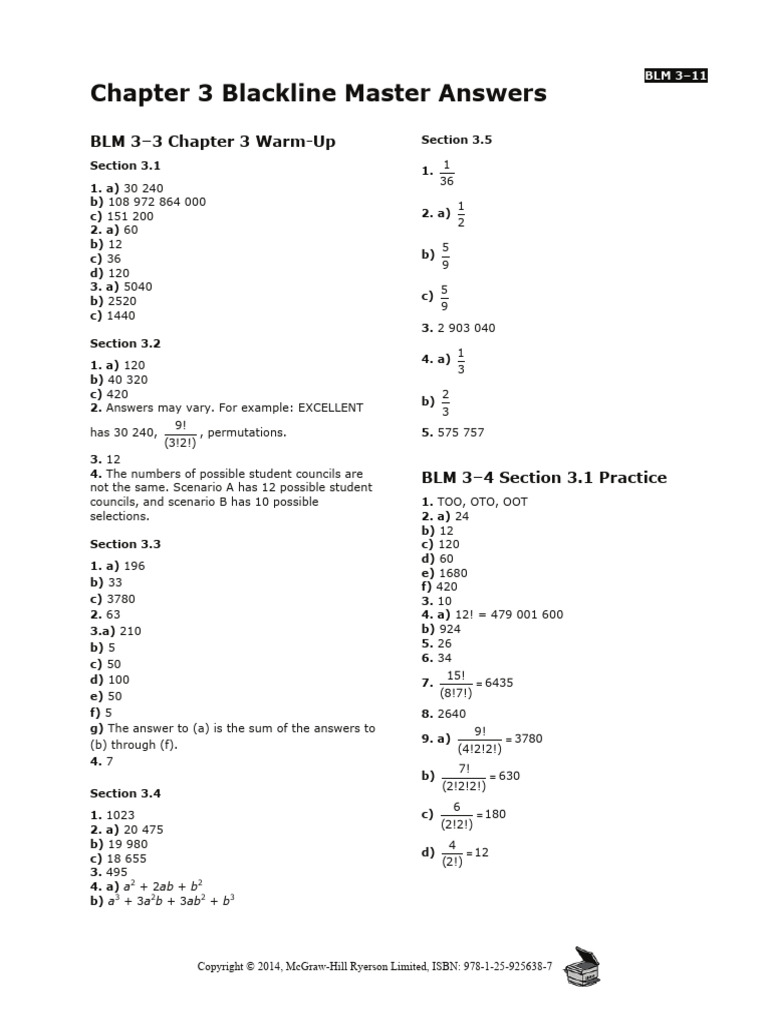 Combinations Answers | PDF