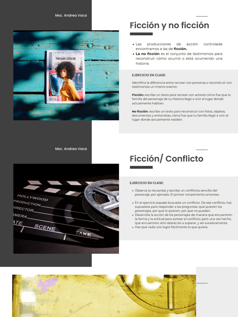 Clase de Ficción y No Ficción | PDF