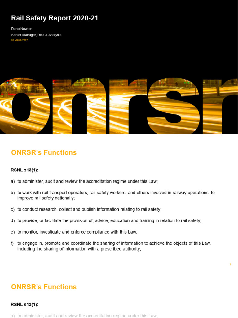 AusRail Plus 2021 - NewtonD | PDF | Safety | Regulatory Compliance