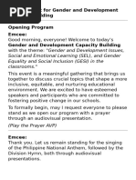 Script For GAD Training | PDF