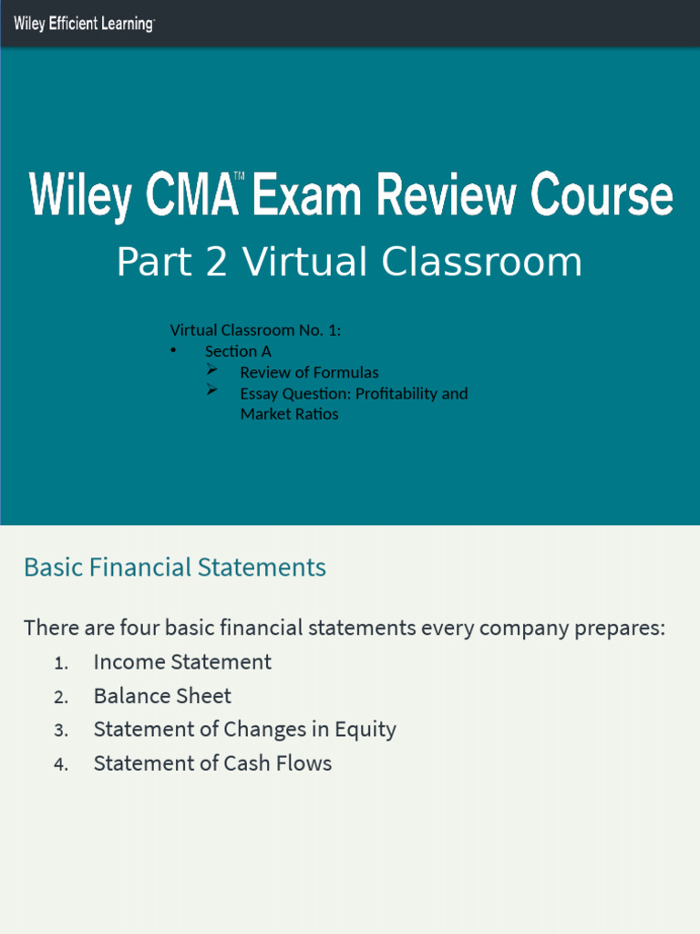 Wiley CMA™ Exam Review P2 Section A VC No. 1-2023 | PDF | Inventory ...