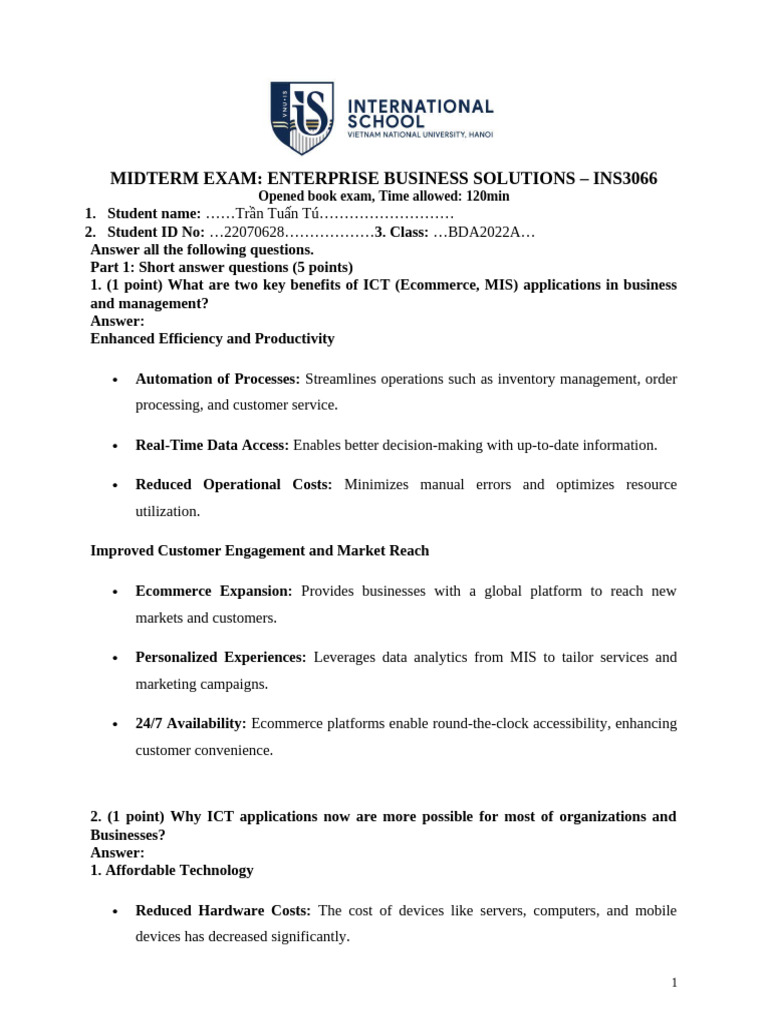 INS3066 Midterm 2024 | PDF | Cloud Computing | Amazon Web Services