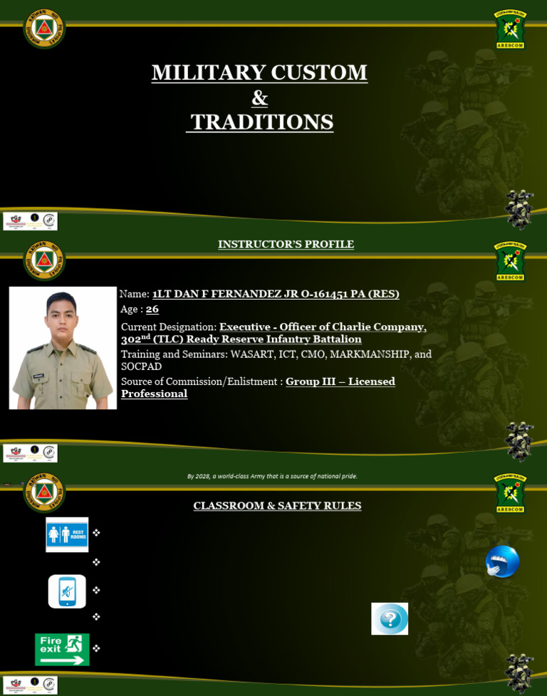 Military Custom Traditions | PDF