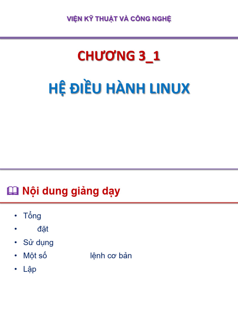 Chuong 3_1_He Dieu Hanh Linux | PDF