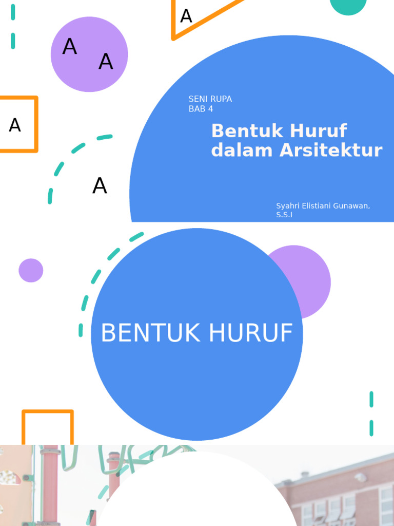 Bab 4 Seni Rupa Bentuk Huruf Dalam Arsitektur | PDF