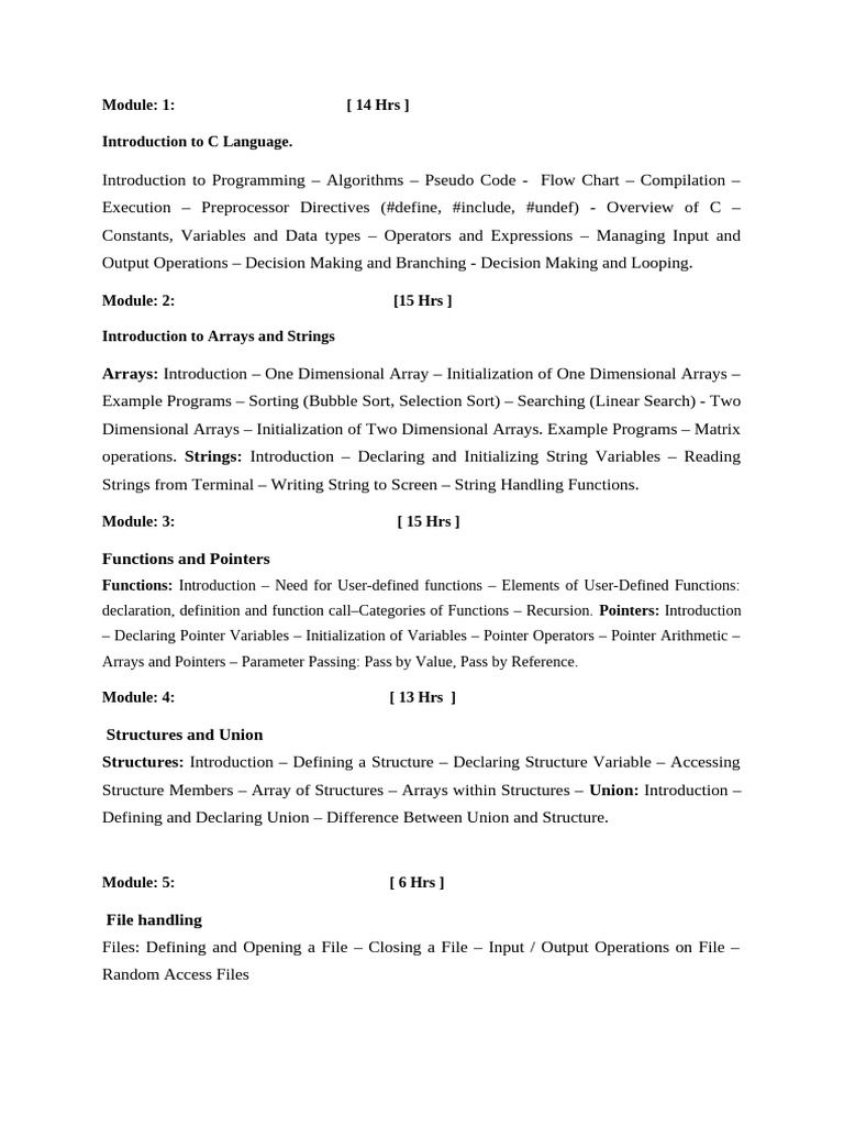 Programming in C - CSE1004 | PDF | Pointer (Computer Programming) | Computer Program