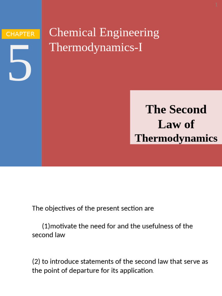 Chap5 Second Law of Thermodynamics | PDF | Heat | Second Law Of ...
