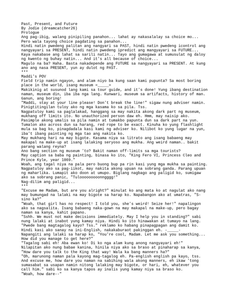 Past, Present, & Future | PDF