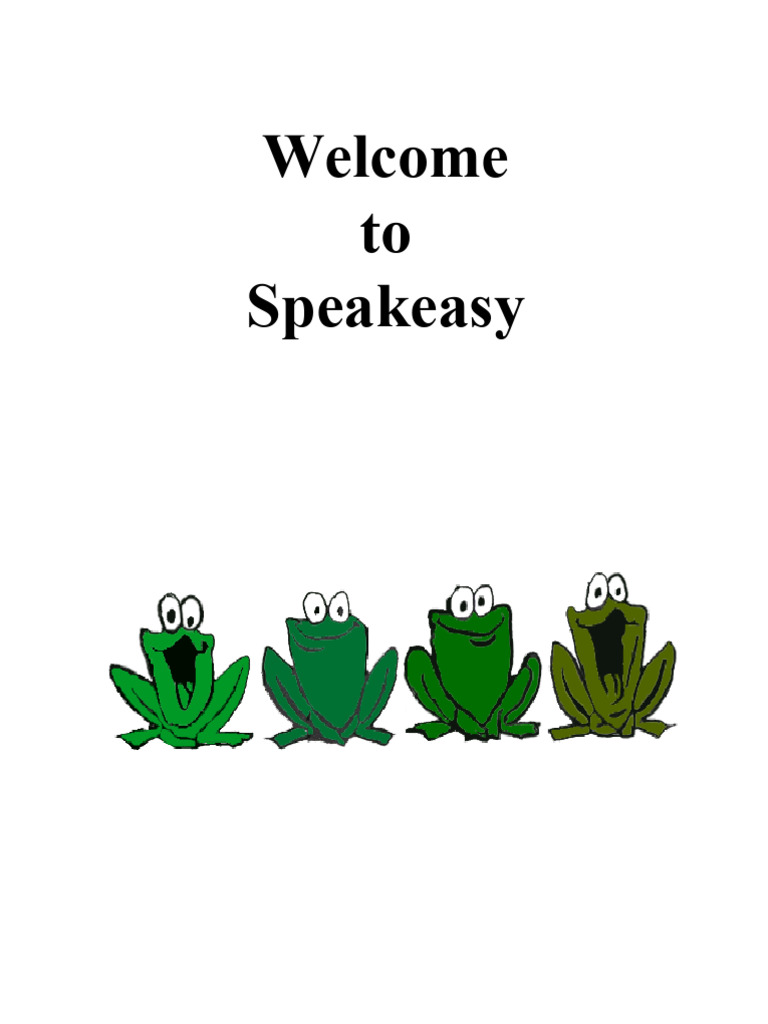 Speakeasy Teaching Presentation | PDF