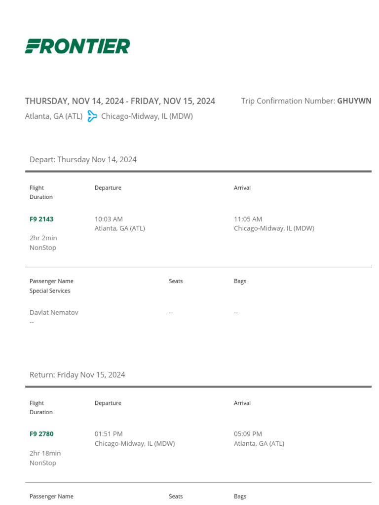 Frontier Airlines - Book Flights, Airli... S, Discount Airfare On | PDF