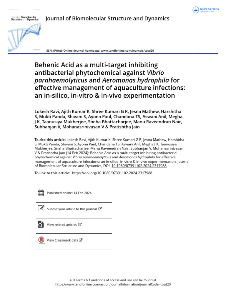 2024_Behenic Acid as a multi-target inhibiting antibacterial ...
