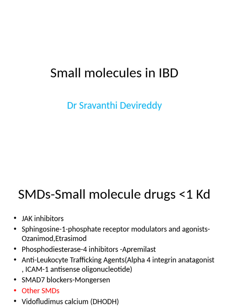 Small Molecules in IBD | PDF | Molecules | Molecular Physics