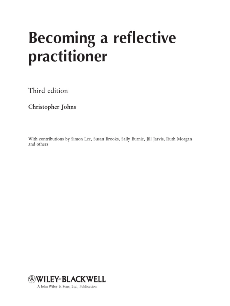 2.becoming A Reflective Practitioner - (Title Page) | PDF | Books | Publishing