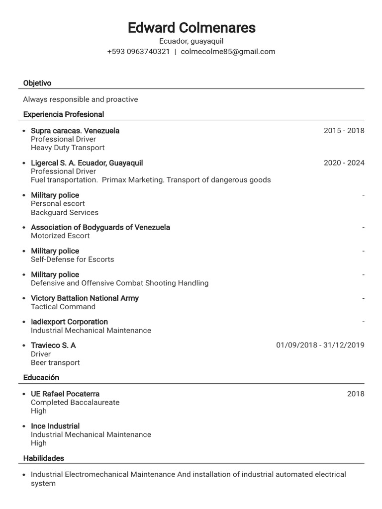 Intelligent CV Document | PDF