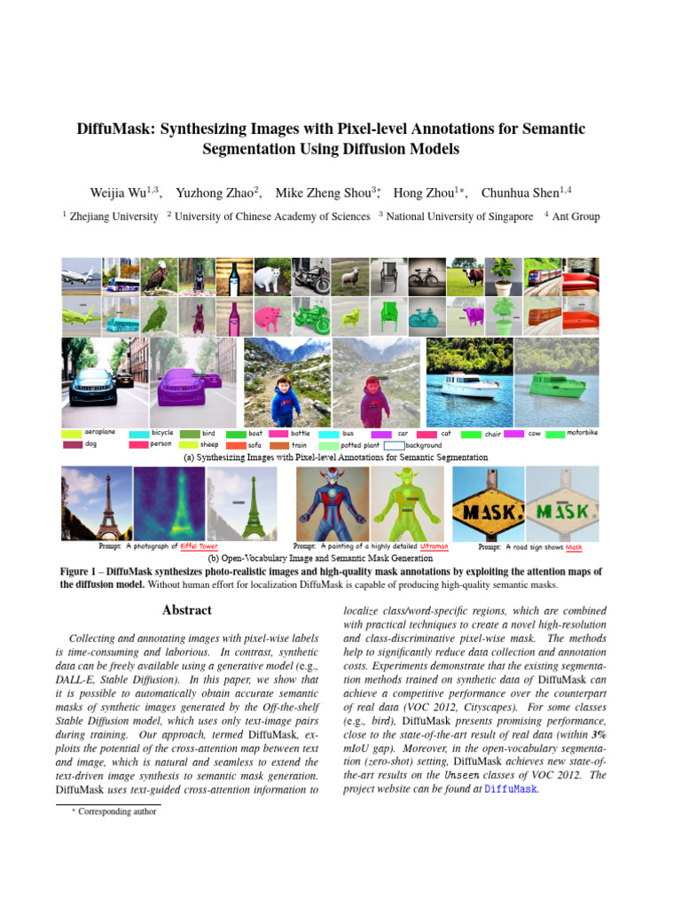 Diffumask Synthesizing Images With Pixel Level Annotations For Semantic Pdf Image Segmentation