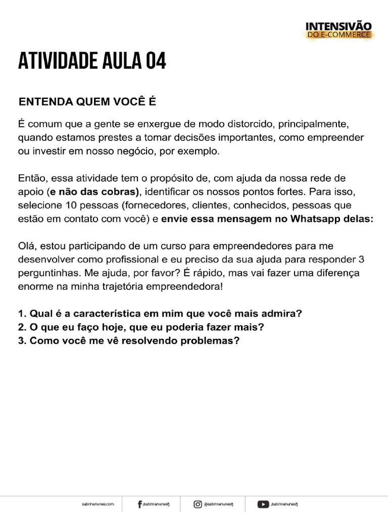 Aula 04 - Mentalidade | PDF