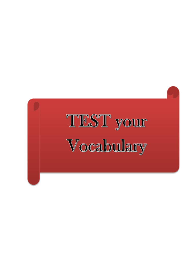 Vocabulary 01 | PDF