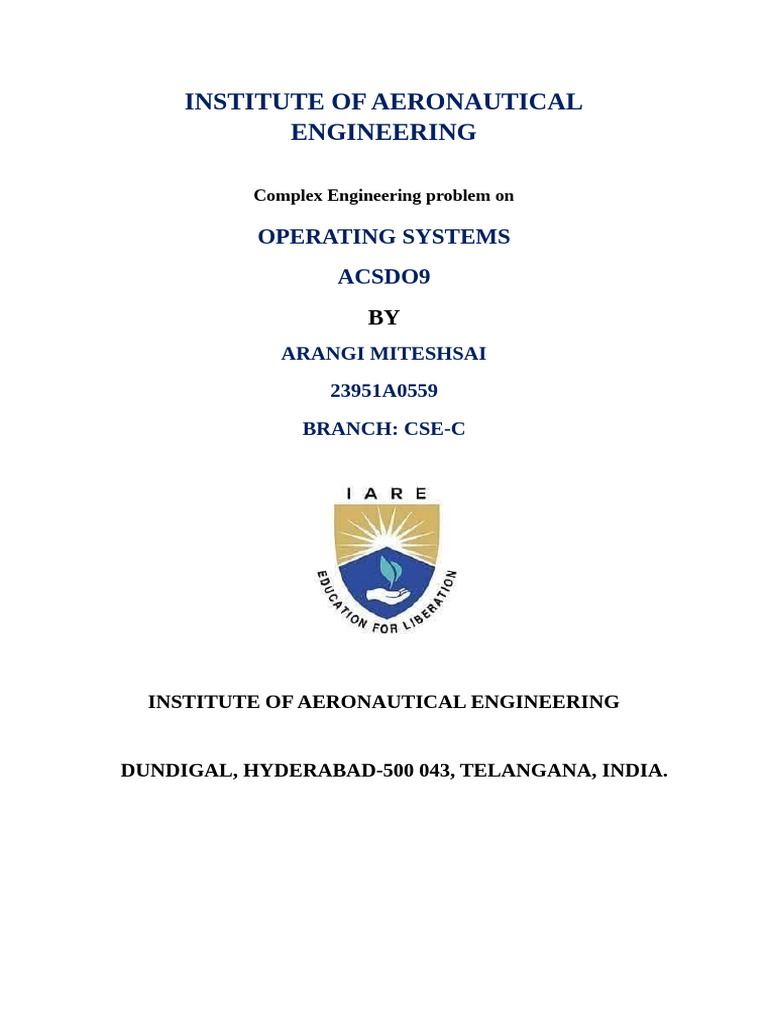 OS Project | PDF | Engineering | Integrated Development Environment