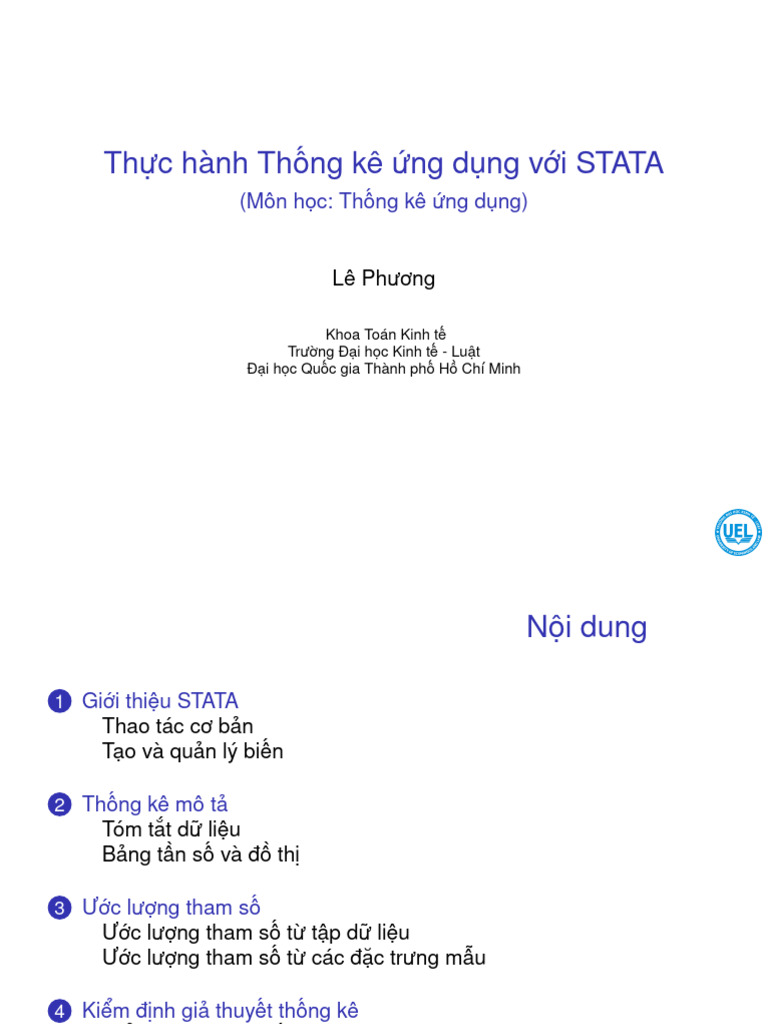 STATA Cách S D NG | PDF