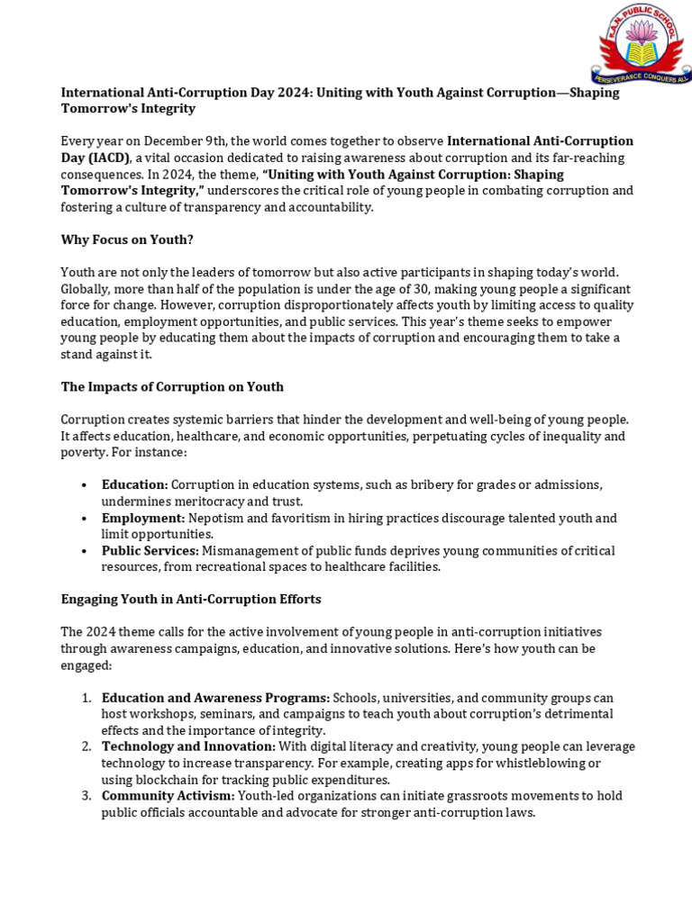 International Anti corruption | PDF | Corruption | Economies International Anti corruption | PDF | Corruption | Economies