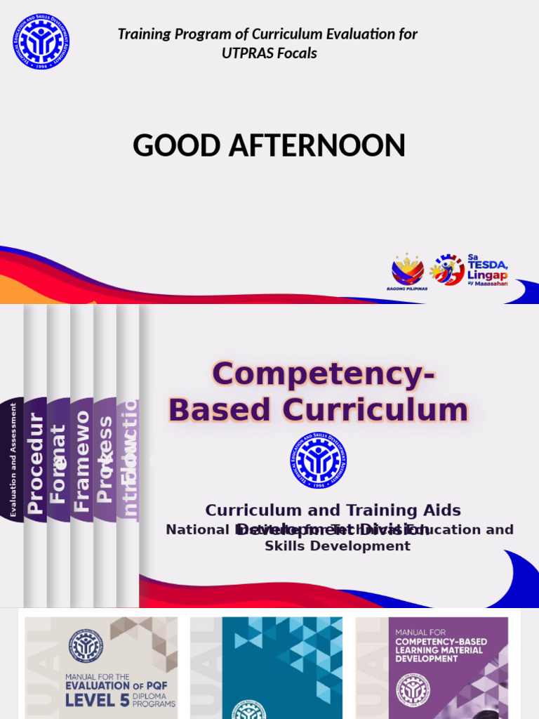 Competency-Based Curriculum Evaluation Guide | PDF | Curriculum | Learning