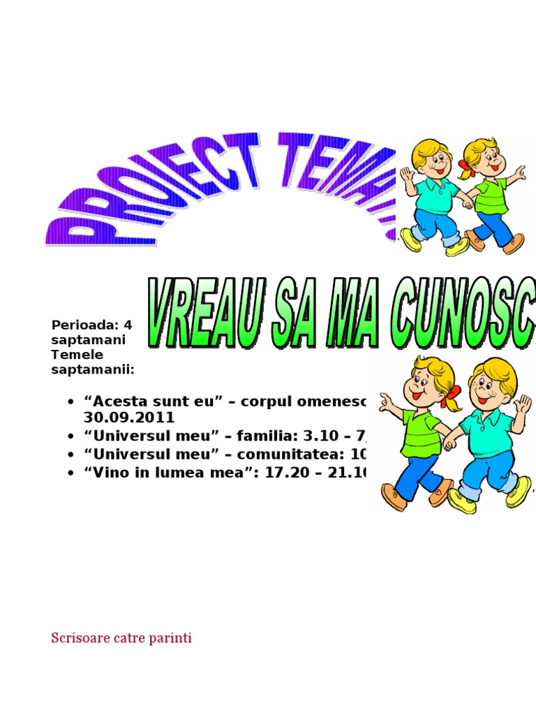 Omul Proiect Tematic | PDF