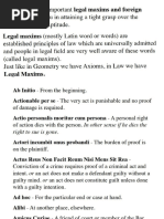 Legal Maxims PDF | PDF | Jargon | Common Law