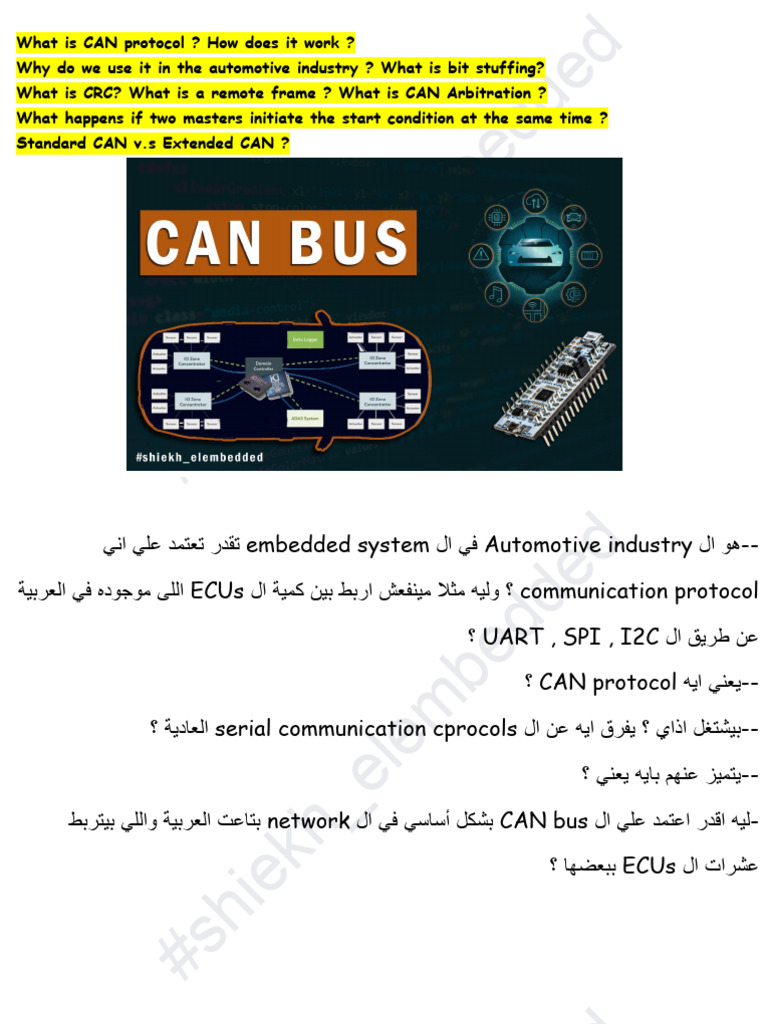 What Is CAN Protocol in Automotive Industry | PDF