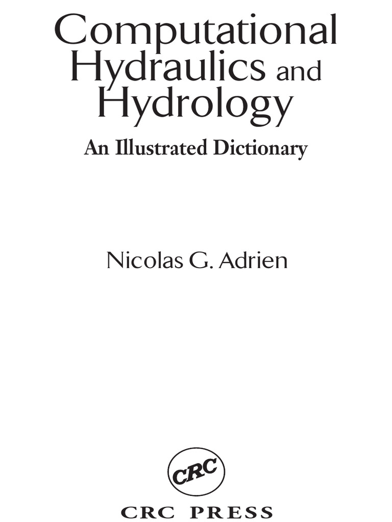 Computational Hydraulics and Hydrology - An Illustrated Dictionary ...