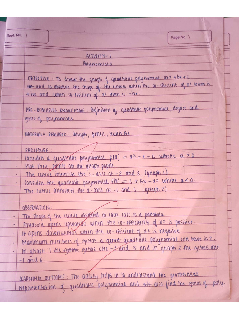 Maths std10 Record | PDF