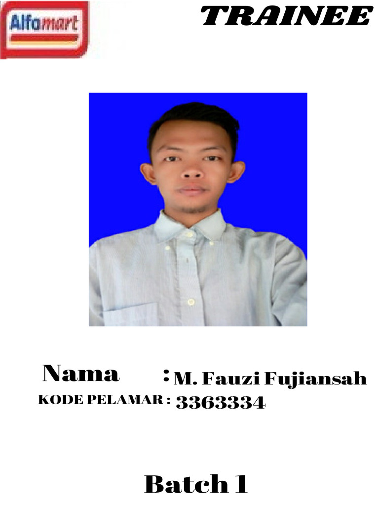 Format Id Card Batch 1 PDF | PDF