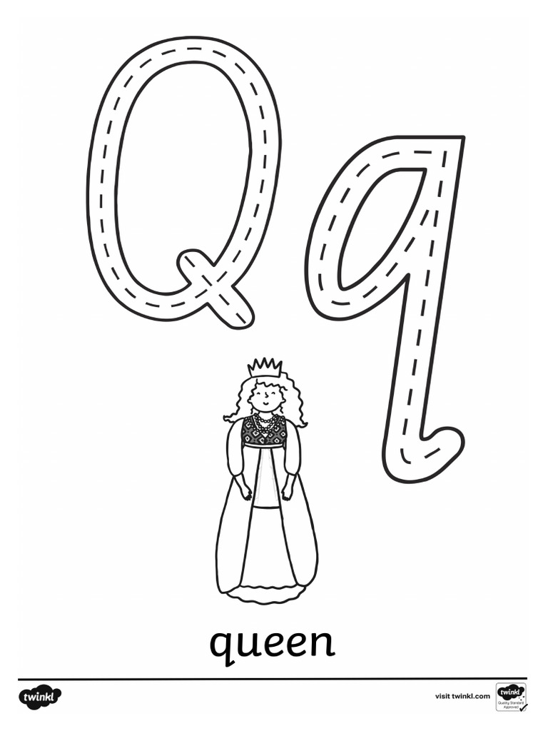 Letter Q Colouring Page | PDF
