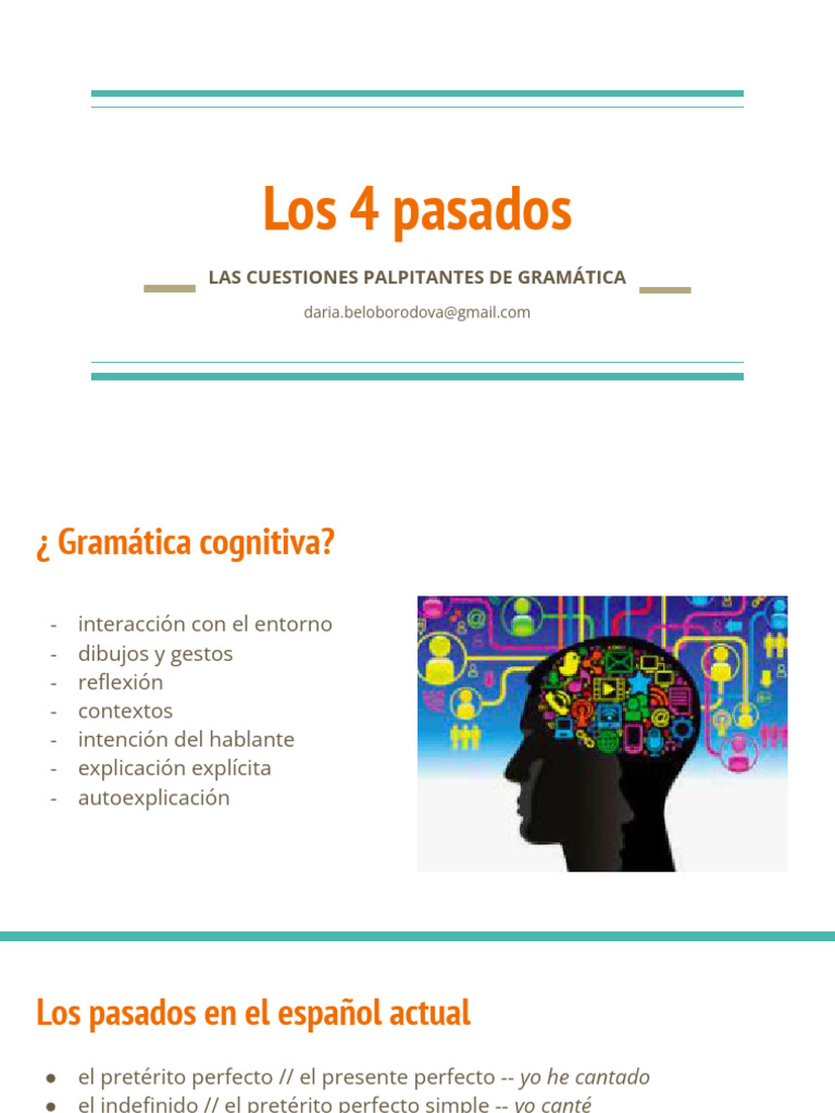 Los 4 Pasados | PDF | Gramática | Lingüística