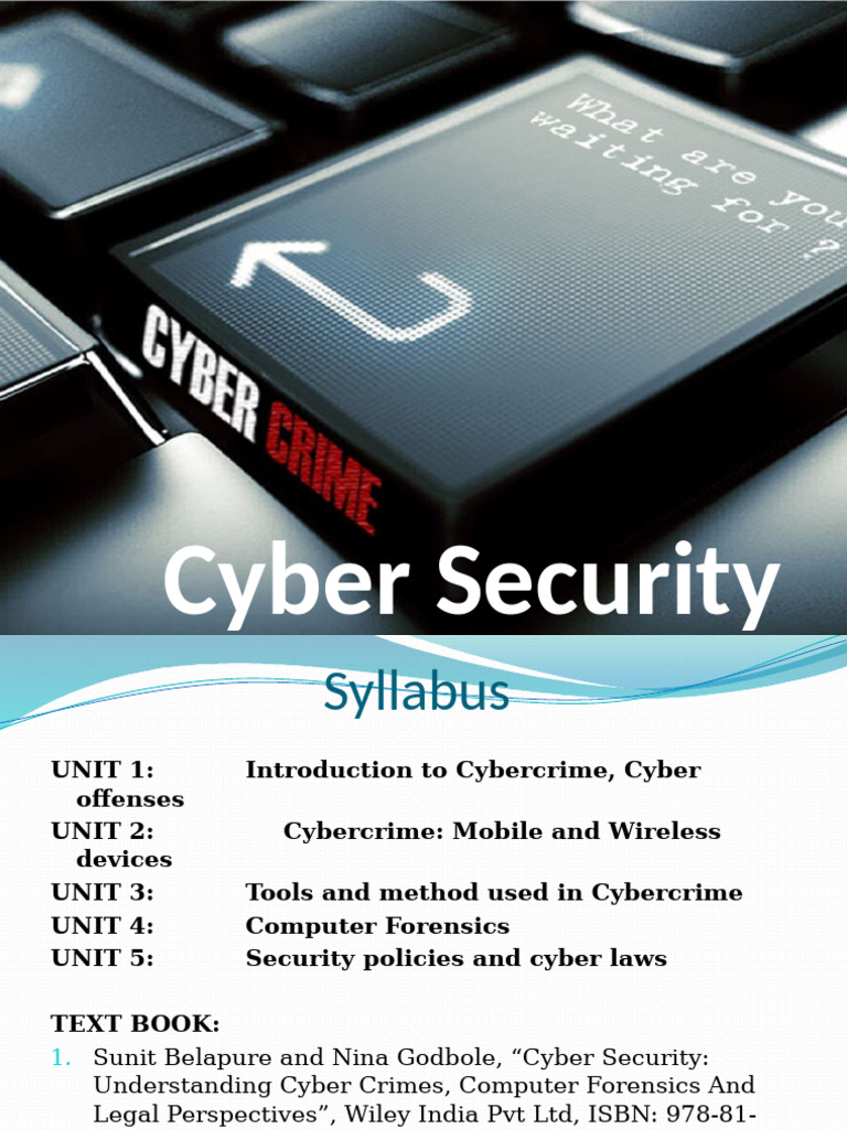 Cyber Laws and Security Introduction | PDF | Spamming | Cybercrime