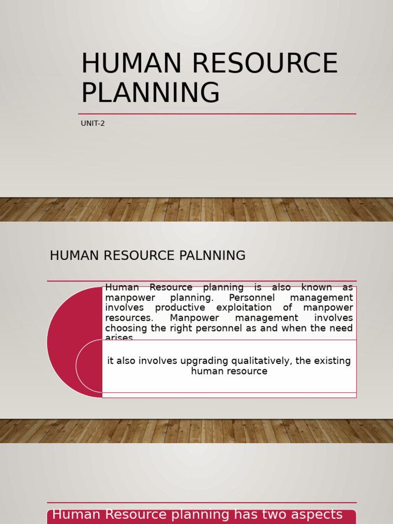 Human Resource Planning | PDF | Human Resources | Forecasting