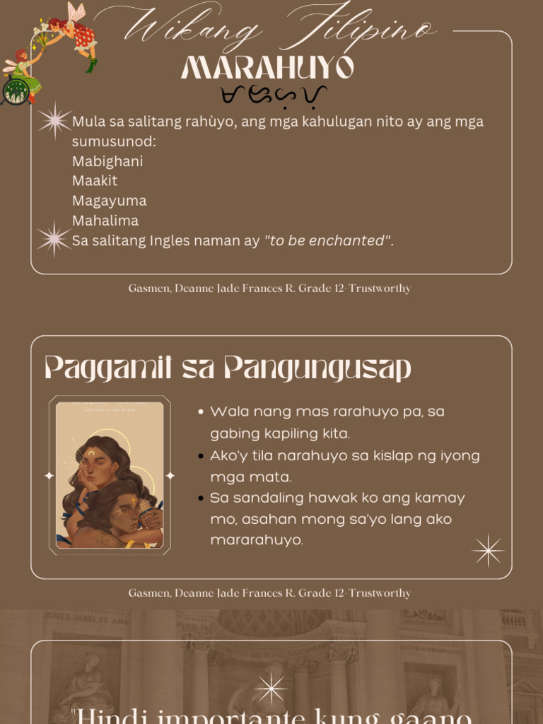 MARAHUYO Meaning | PDF