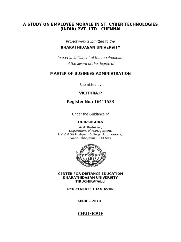 Front Rr | PDF | Thesis | Qualifications