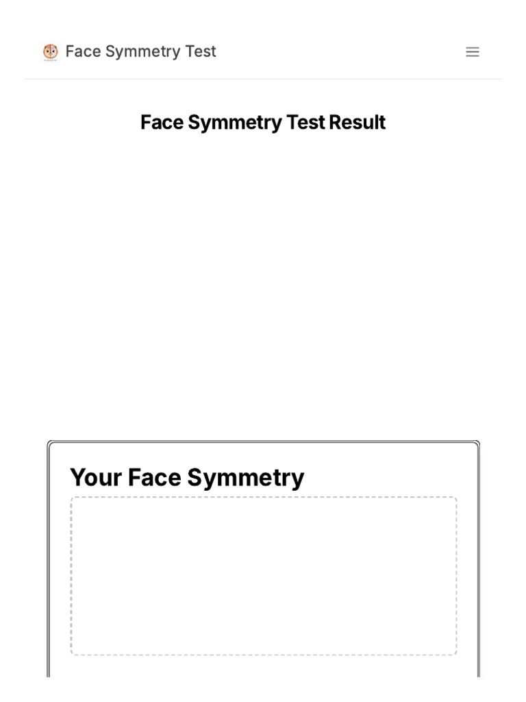Face Symmetry Test | PDF | Face | Physical Attractiveness