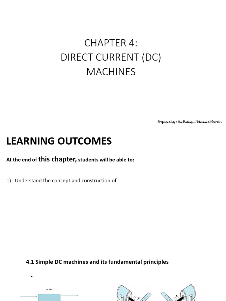 CHAPT 4_DC MACHINE | PDF | Electric Motor | Electromagnetic Induction